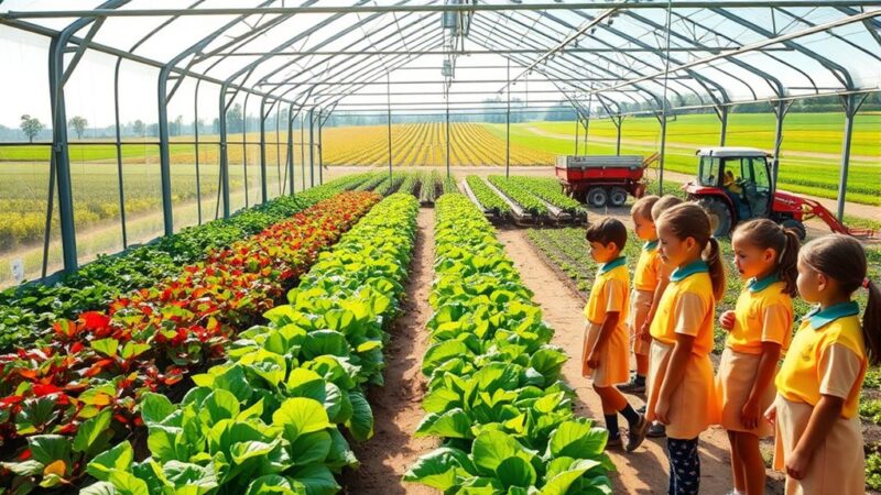 School‑to‑Farm Partnerships Using Greenhouses - Two Green Leaves